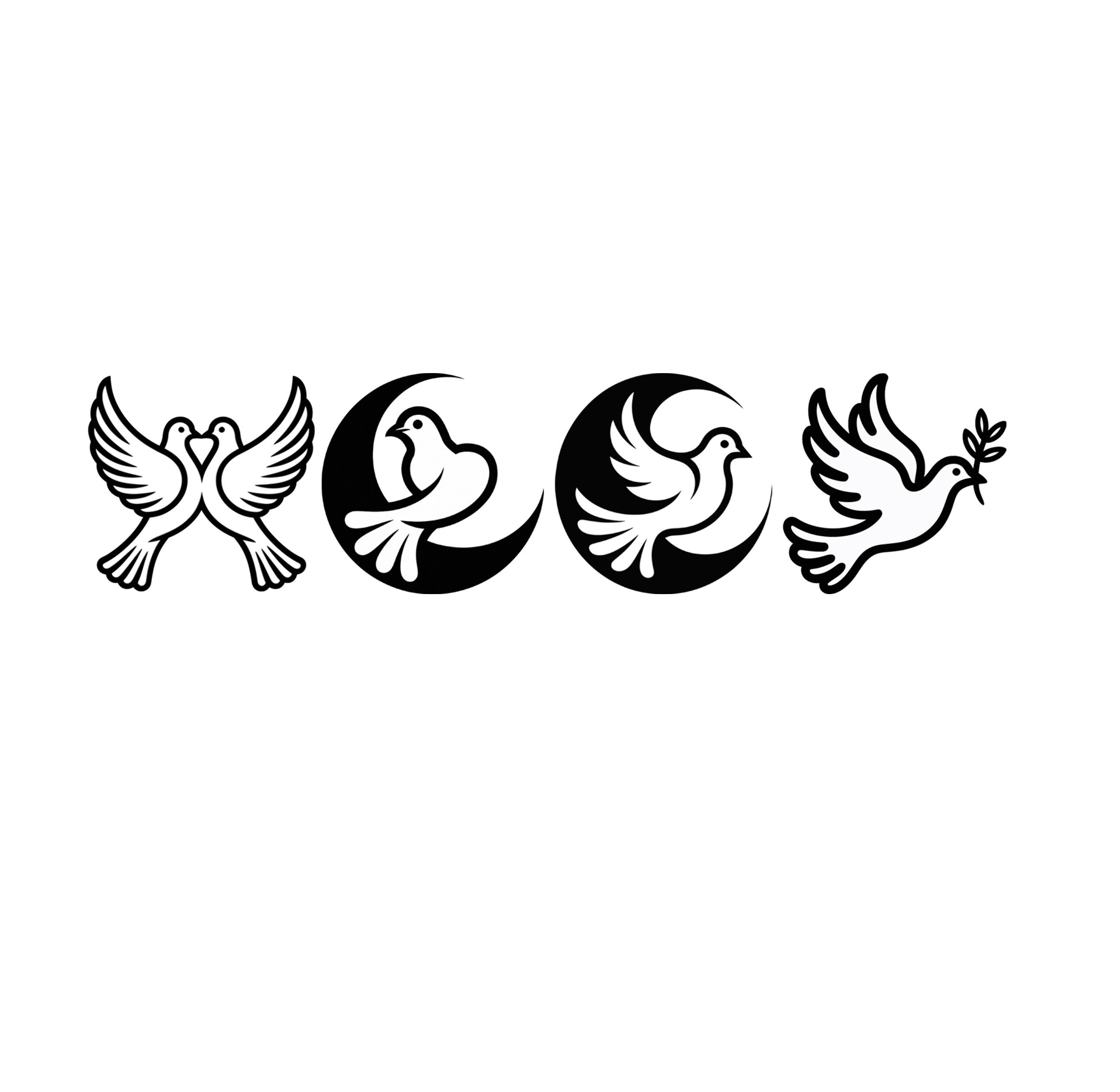 Dove Svg Bundle Designs, Pigeon Svg Bundle, Dove Clipart Designs, Dove ...