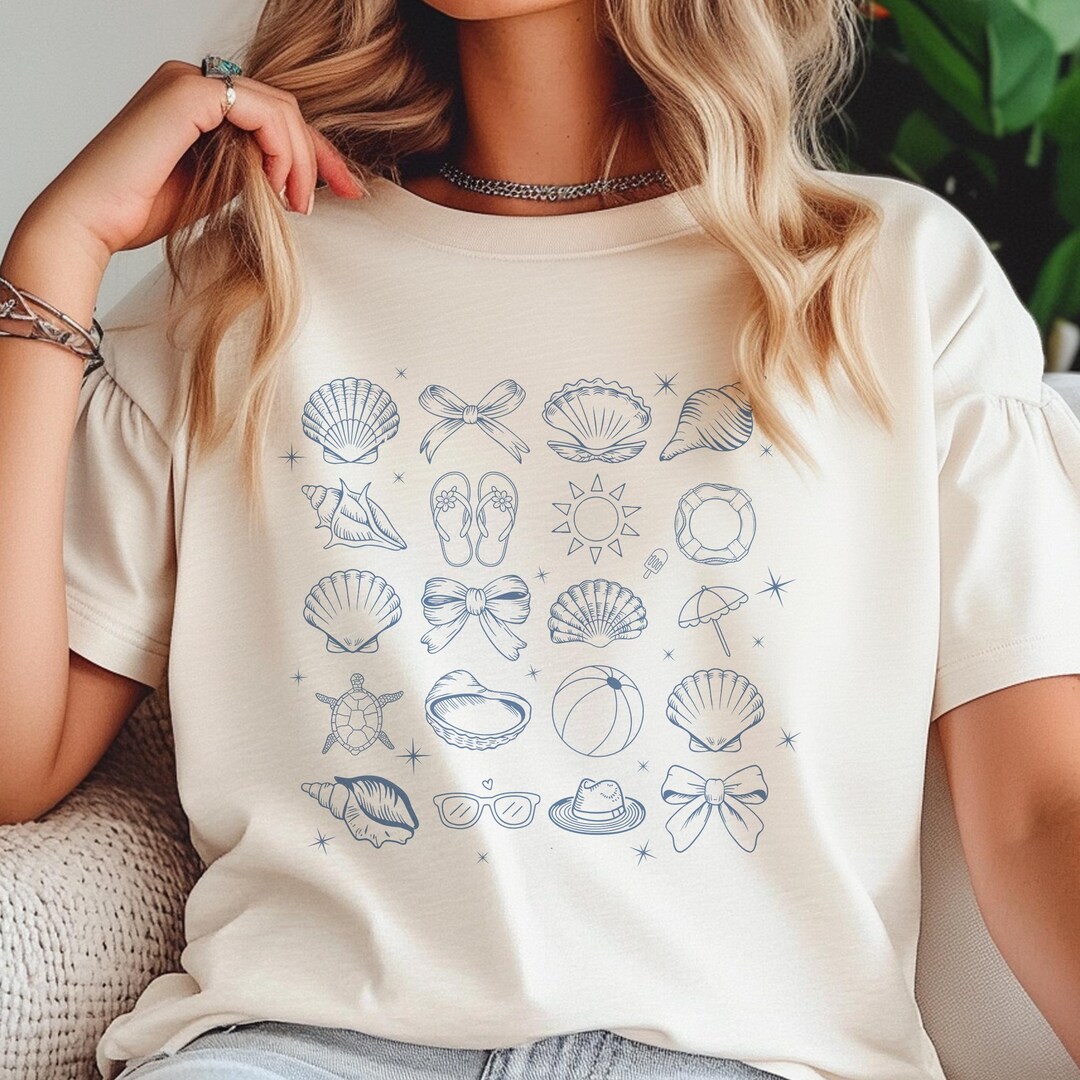 Coquette Seashell Png, Coastal Png, Seashell Collage Png, Summer Png ...