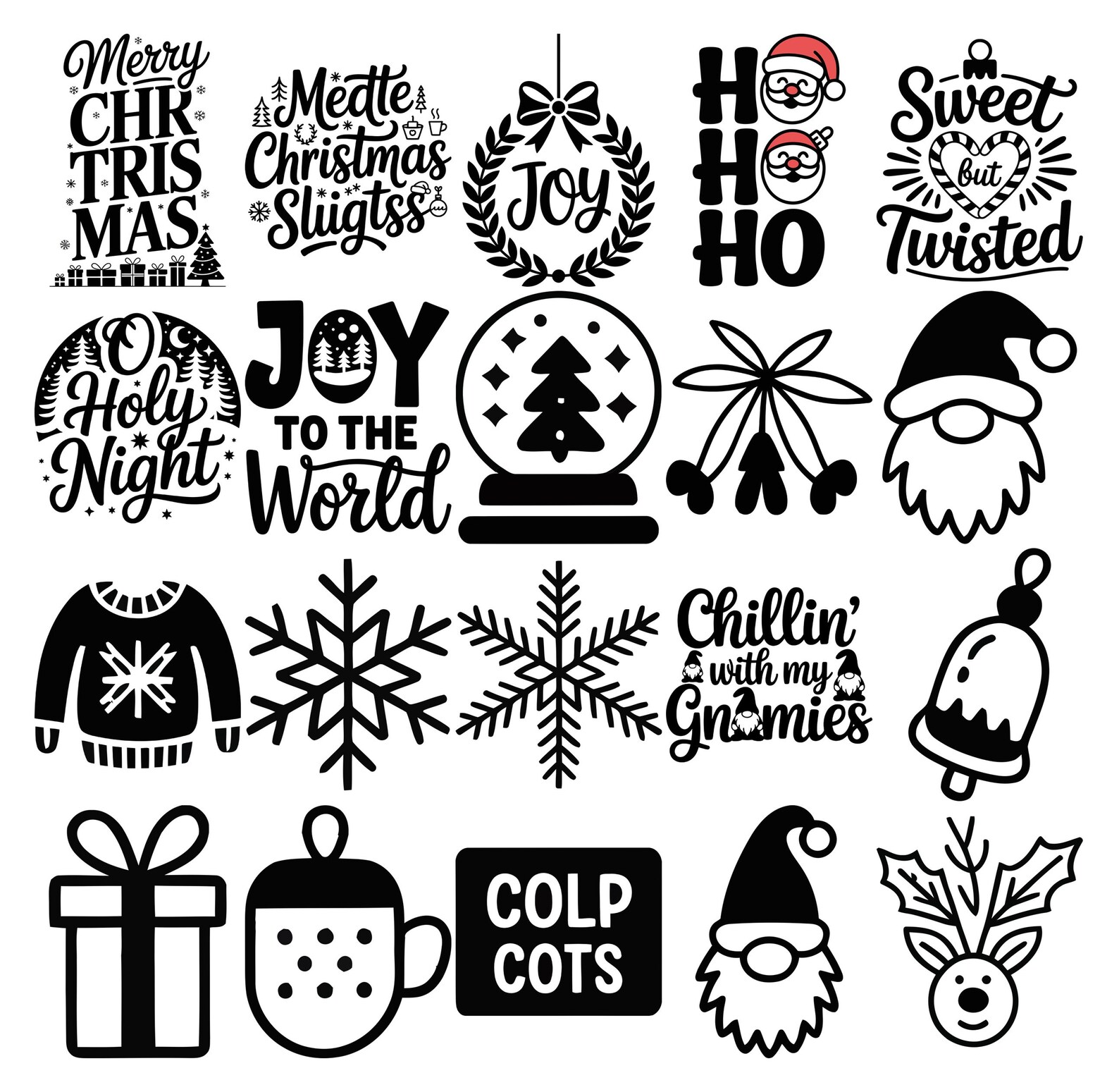 Christmas SVG Bundle, Merry Christmas SVG, Santa Png, Christmas ...
