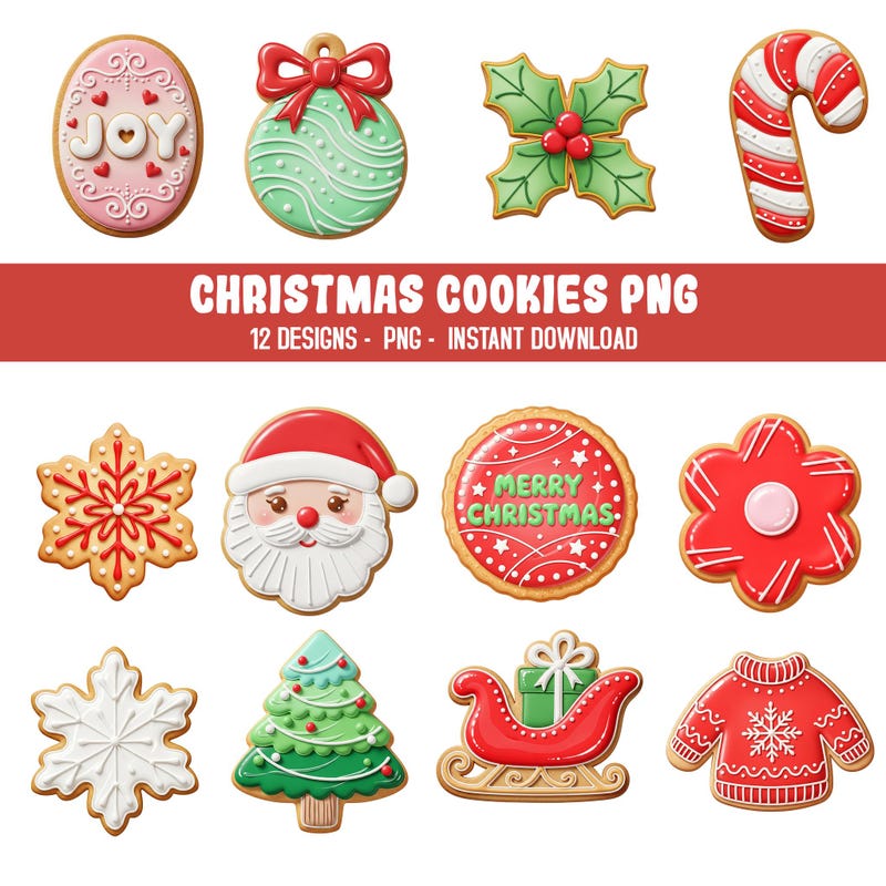 Sugar Cookie Clip Art - Etsy