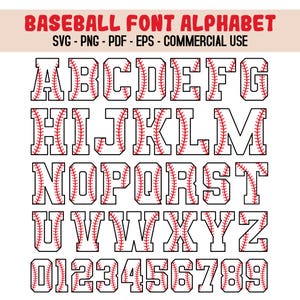 Baseball Font Svg, Baseball Team Png, Baseball Team Alphabet, Baseball ...