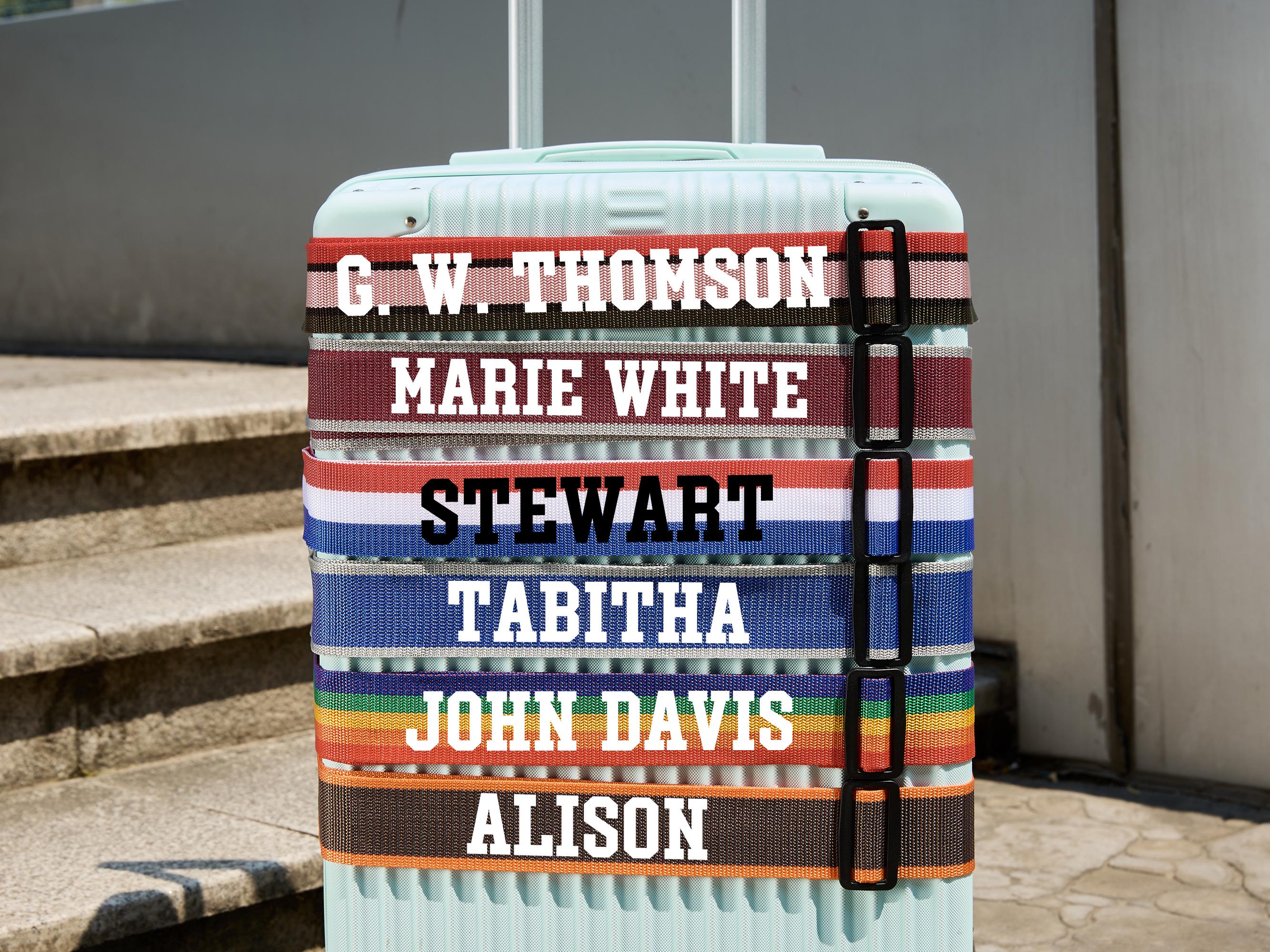 Personalized Luggage Strap, Custom Your Name Luggage Strap,suitcase ...