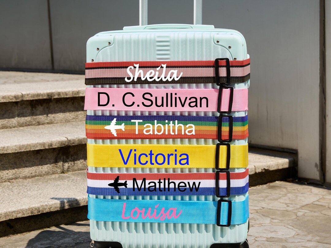 Personalized Luggage Strap, Custom Your Name Luggage Strap,suitcase ...
