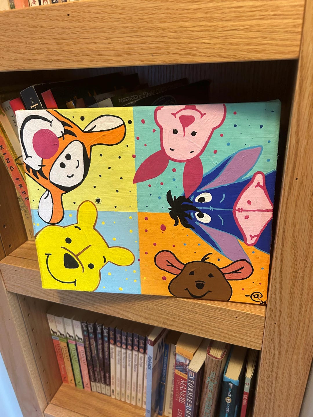 Winnie the Pooh and Friends Painting Made With Repurposed Canvas ...