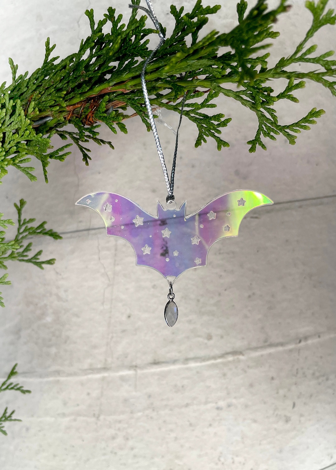 Iridescent Bat Ornament - Spooky Christmas Tree - Etsy