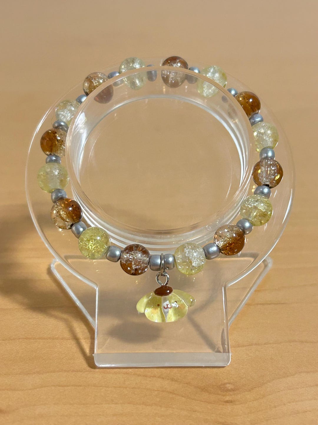 Pompompurin Beaded Charm Bracelet! - Etsy