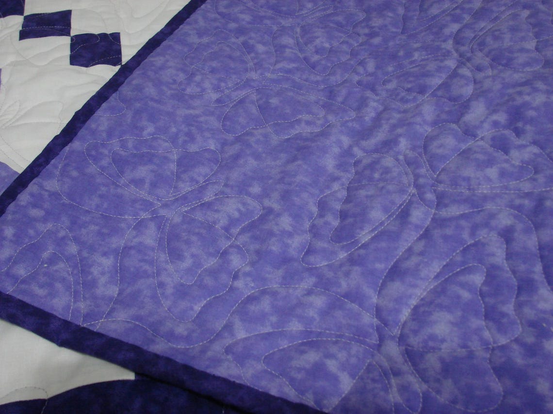 Purple Butterfly Hospital Bed Quilt or Throw - Etsy