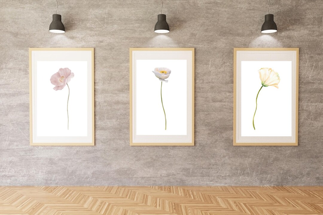 Three Piece Art Set | Instant Download Design | Delicate Trio ...