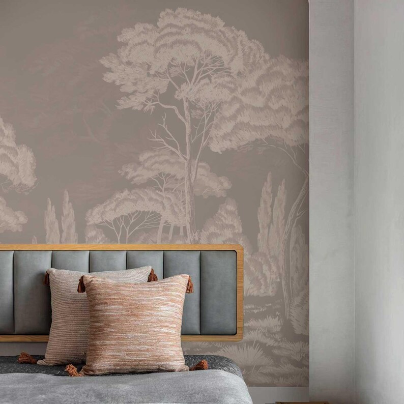 Neutral Textured Wallpaper in Beige Gray – Minimalist Modern Interior ...