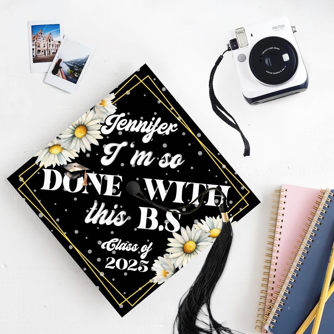 Custom Graduation Grad Cap,custom College Bachelor of Science ...