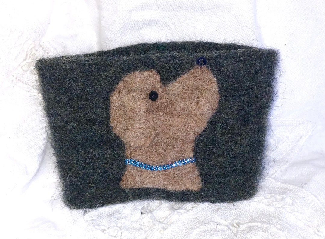 Felted Wool Doodle Coffee Cup Cozy - Etsy