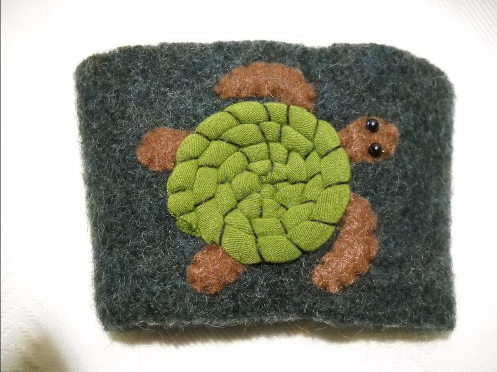 Sea Turtle Felted Wool Coffee Cozy - Etsy