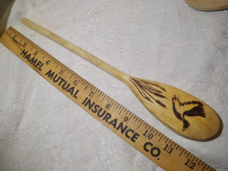 Duck Wooden Spoon Wood Burned Pyrography - Etsy