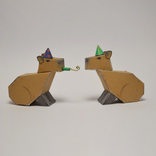 Papercraft Capybara - Etsy