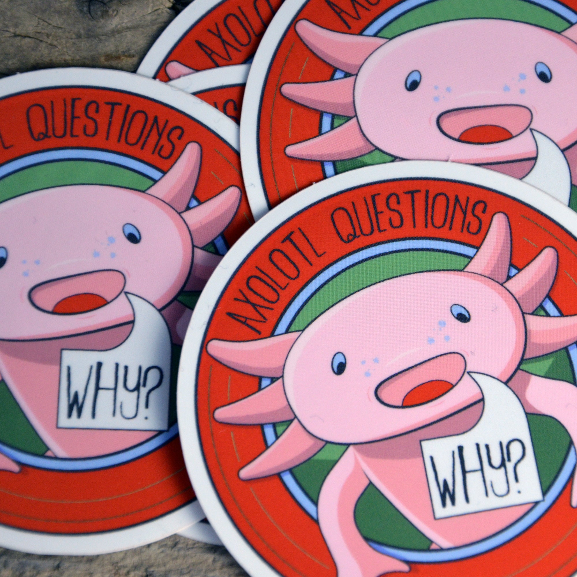 Axolotl Questions Sticker - Etsy