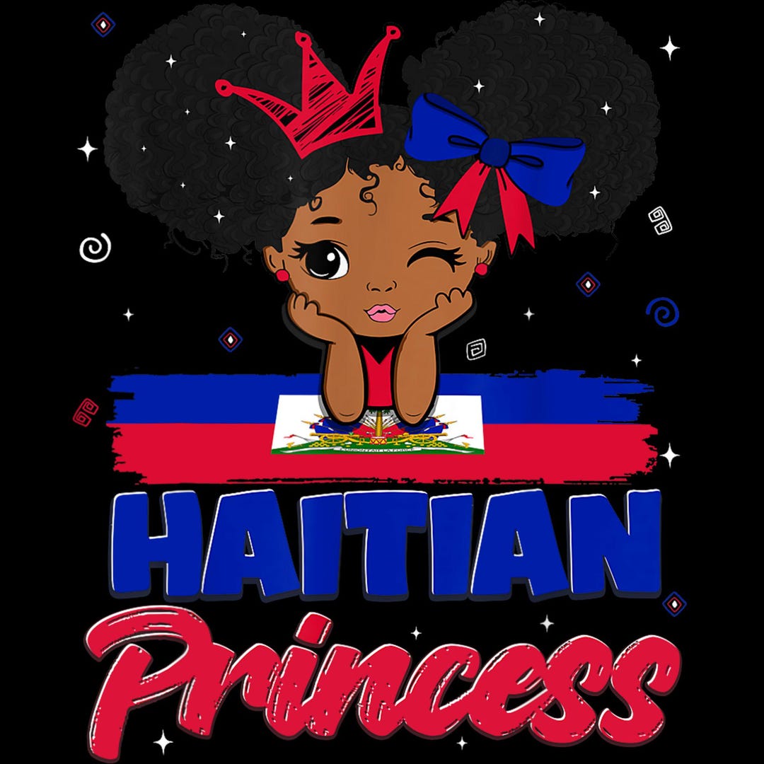 Melanin Haitian Princess Pride Haiti Flag Day Girls Gifts Png, Digital ...
