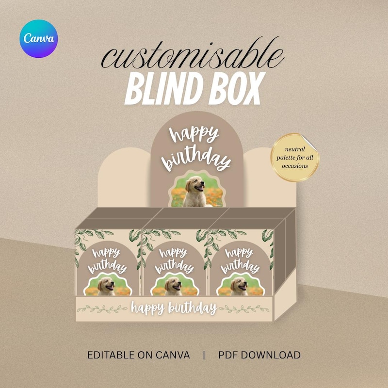 Blind Box Templates - Etsy