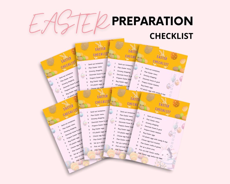Easter Gathering Checklist Printable PDF for Families – Easy Easter ...