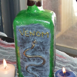 Venom Potion Bottle Halloween Decor - Etsy