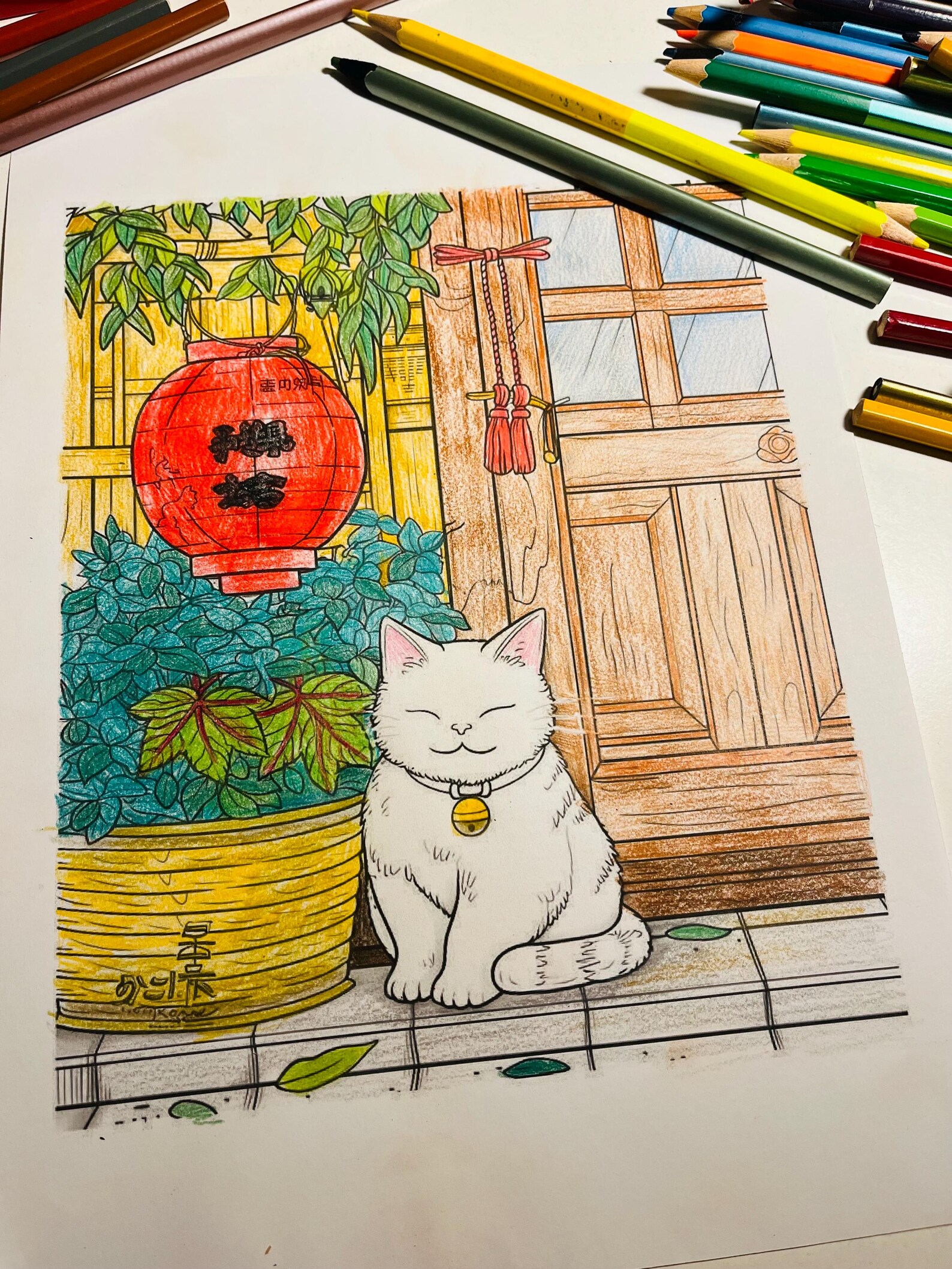 Cats in Japan Coloring Pages: Japanese Illustrations (digital Download ...