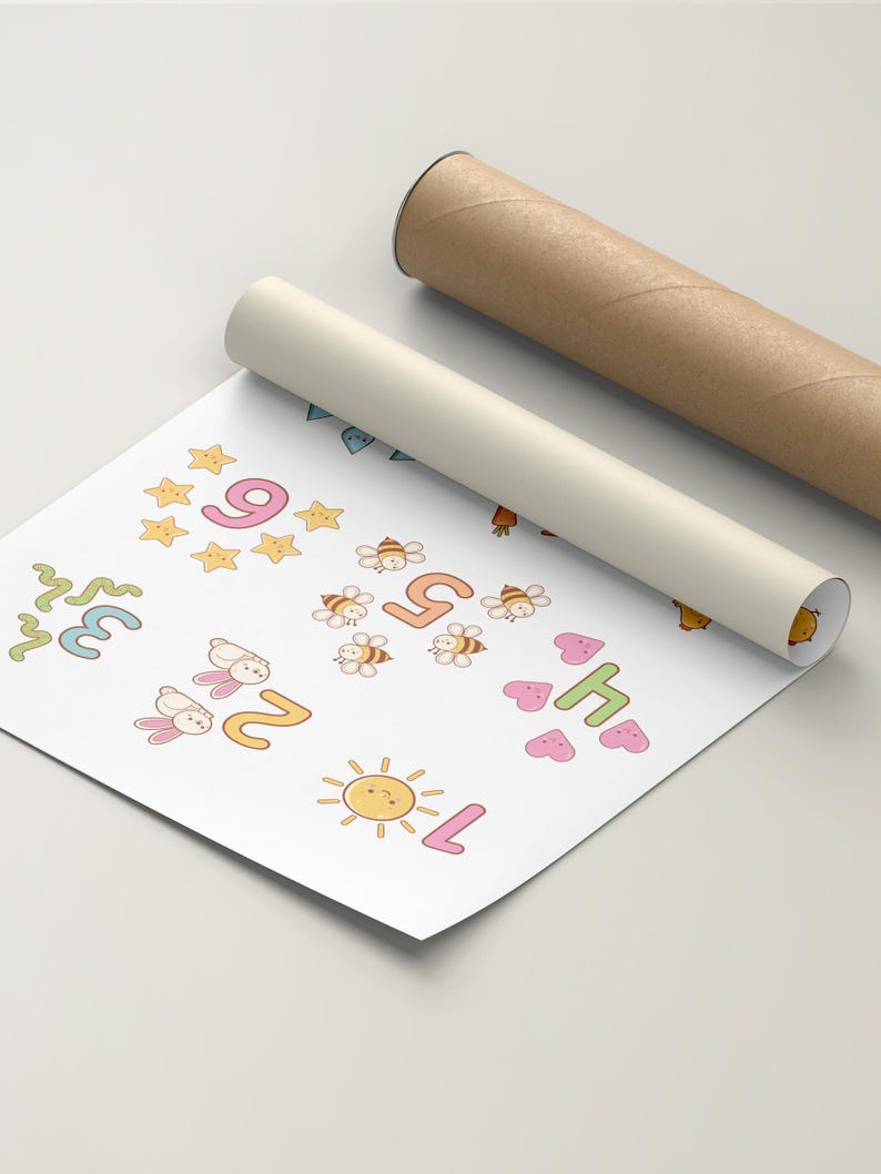 Numbers 1-10 Poster, Nursery Printable Wall Art, Counting 1 to 10 ...