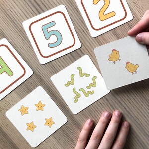 1-10 Counting Flashcards, Number Learning Activity, Counting Practice ...