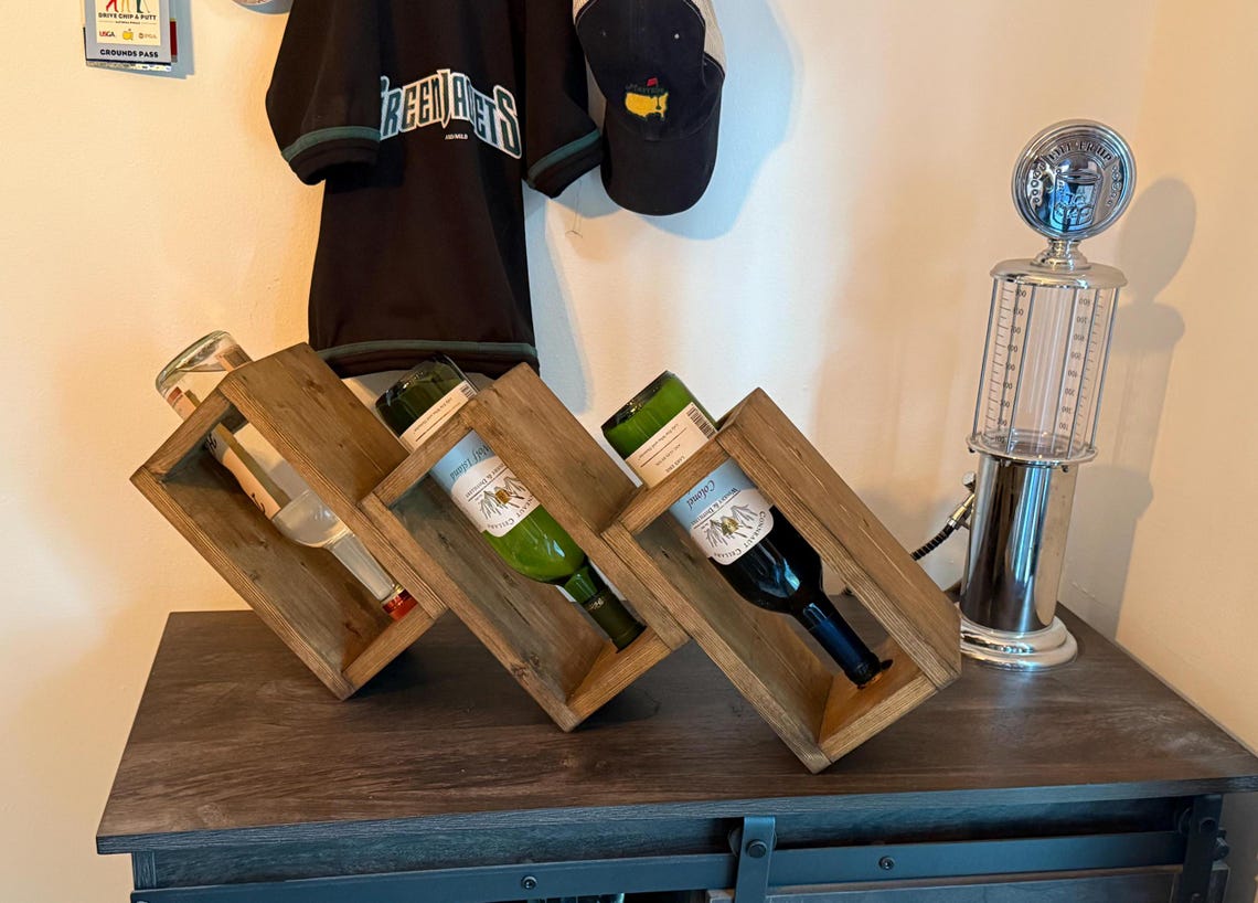 Slanted Wine Rack - Etsy