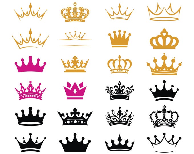Royal Crown SVG File, King Crown SVG, Queen Crown SVG, Princess Tiara ...