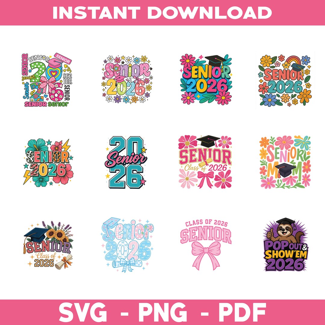 Class of 2026 SVG, Senior 2026 SVG Bundle, 2026 Senior Svg, Senior ...