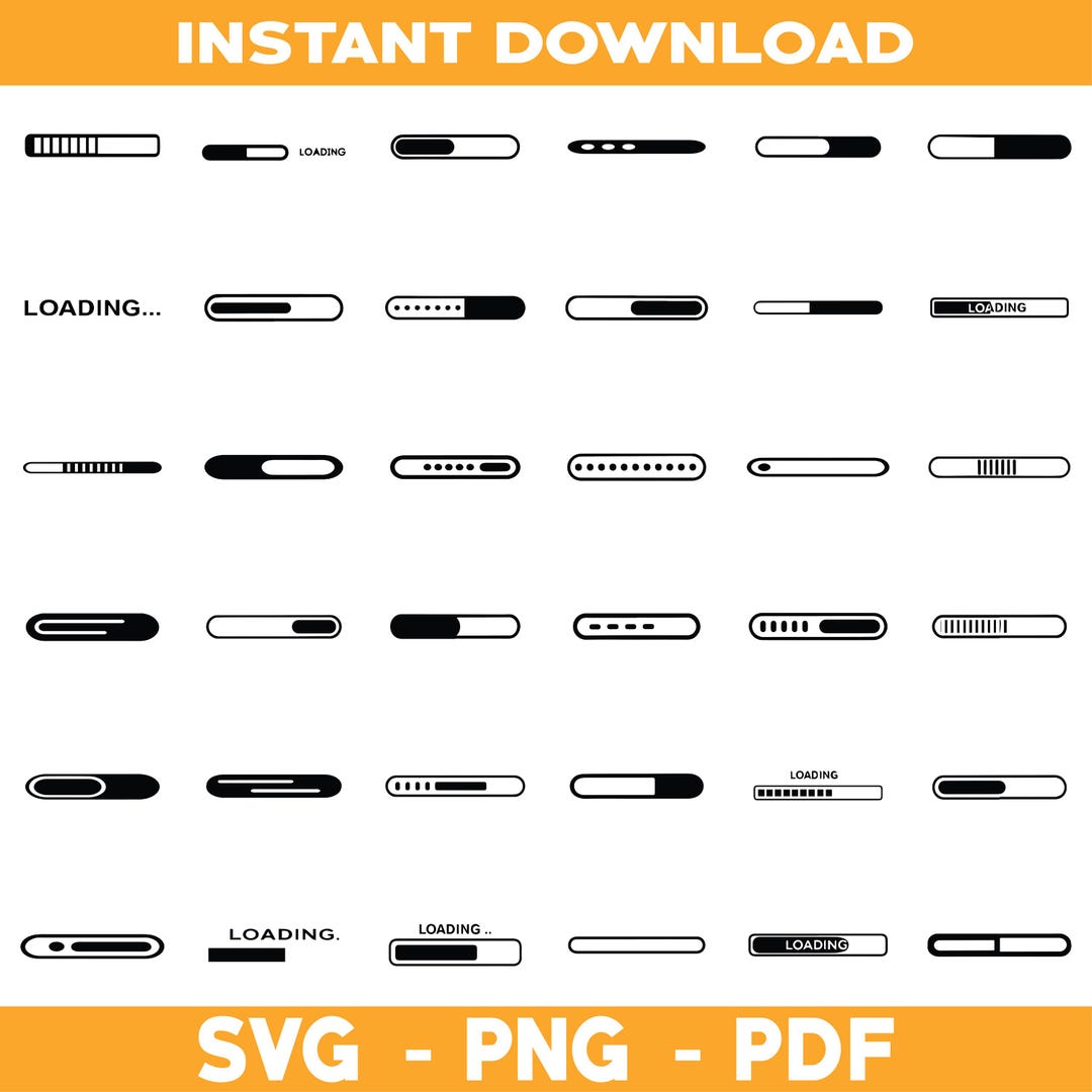 Loading Bar Svg Bundle Loading Svg Loading Icon Svg Loading Please Wait ...