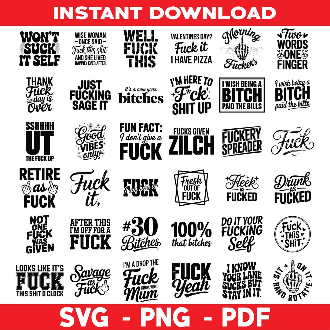 Adult Svg Bundle, Adult Quotes Svg, Funny Quotes SVG Bundle, Sarcastic ...