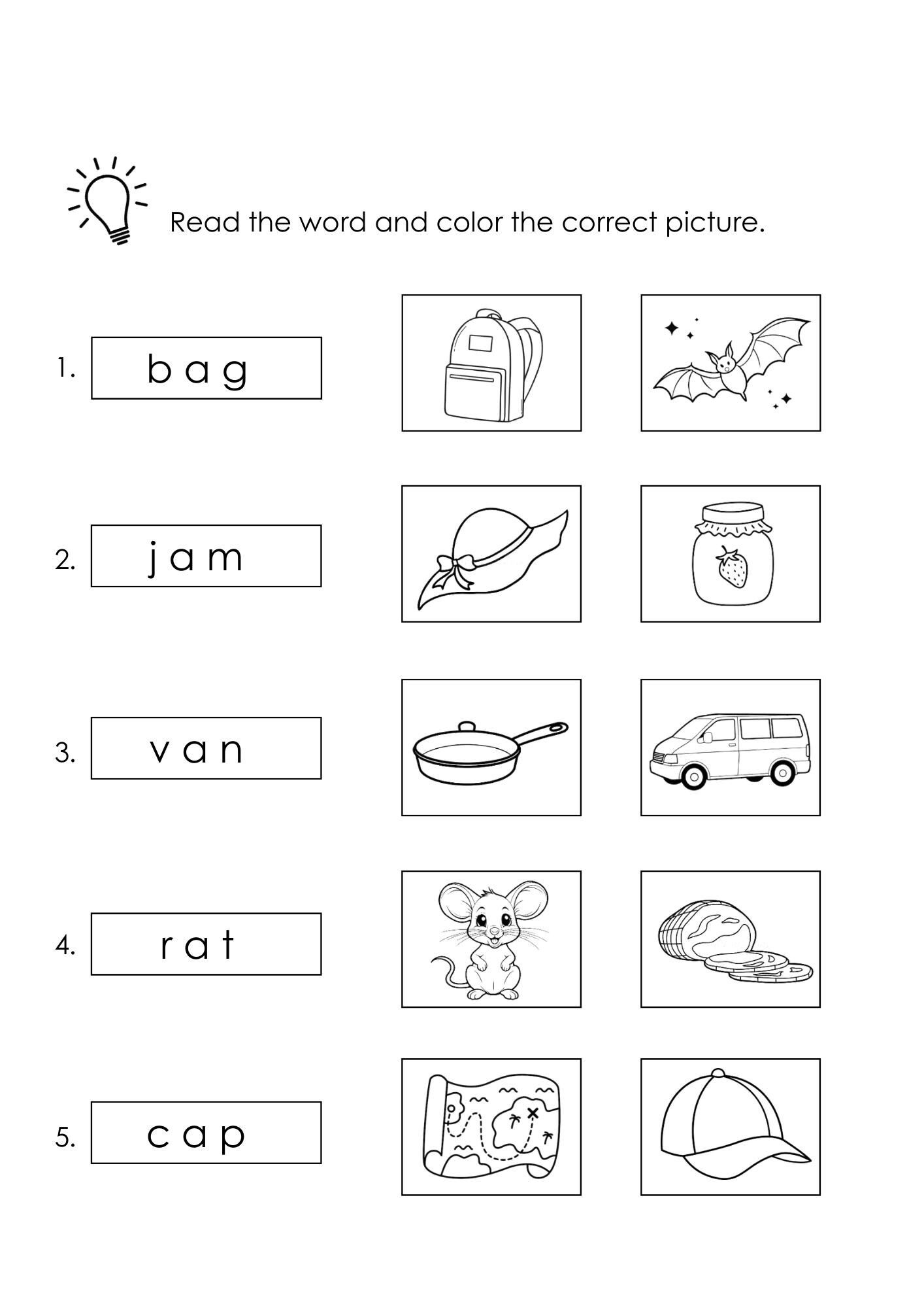 CVC Short Vowel A E I O U Worksheets - Etsy