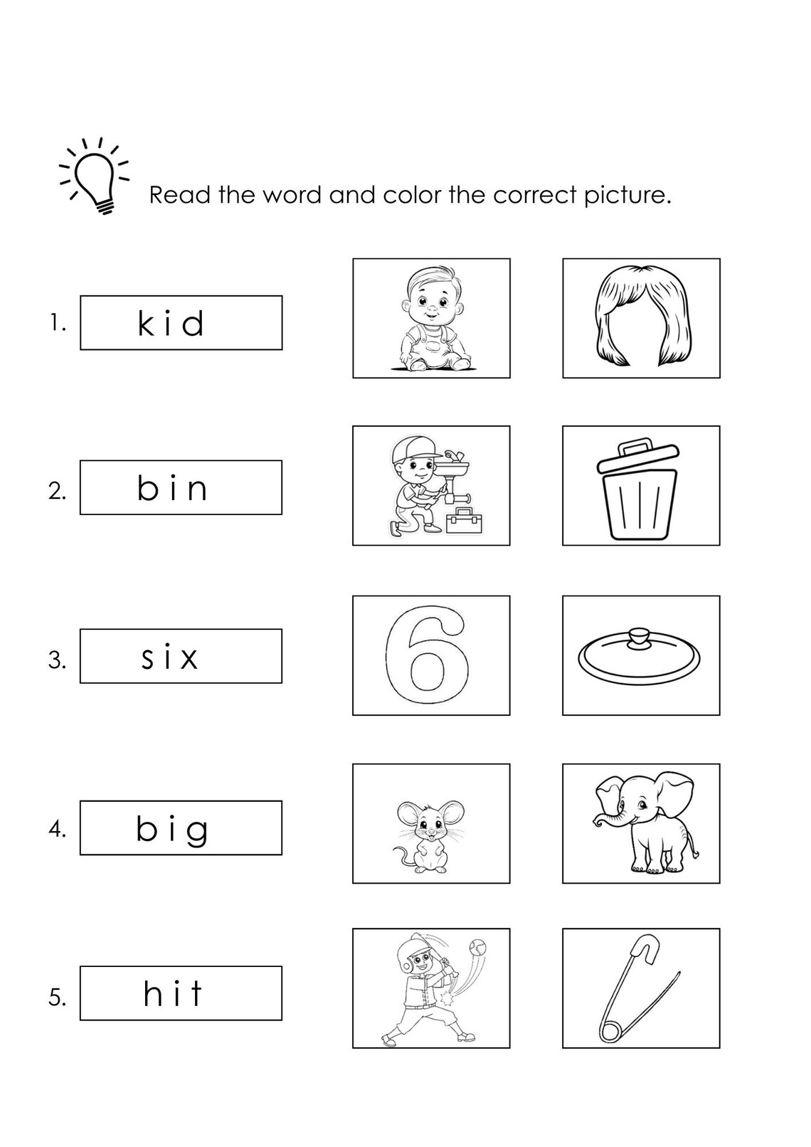 CVC Short Vowel A E I O U Worksheets - Etsy