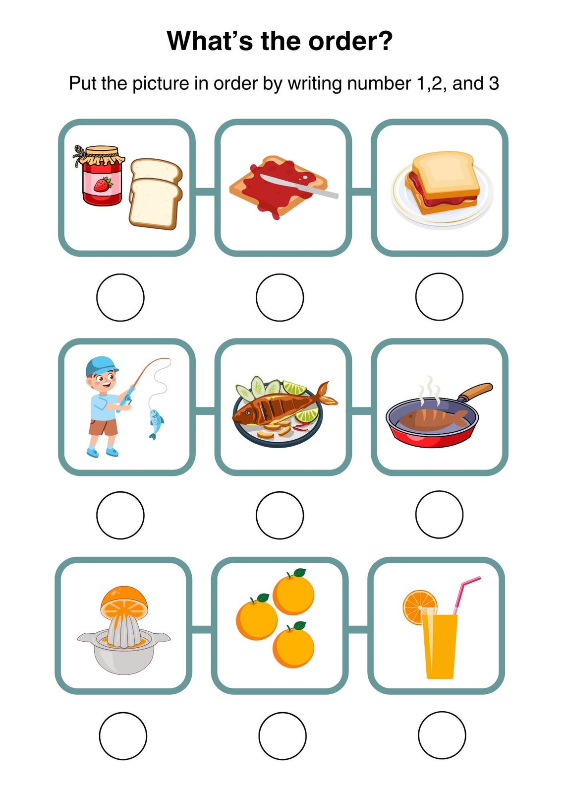 What's the Order? Critical Thinking and Logic Worksheets for Kids ...