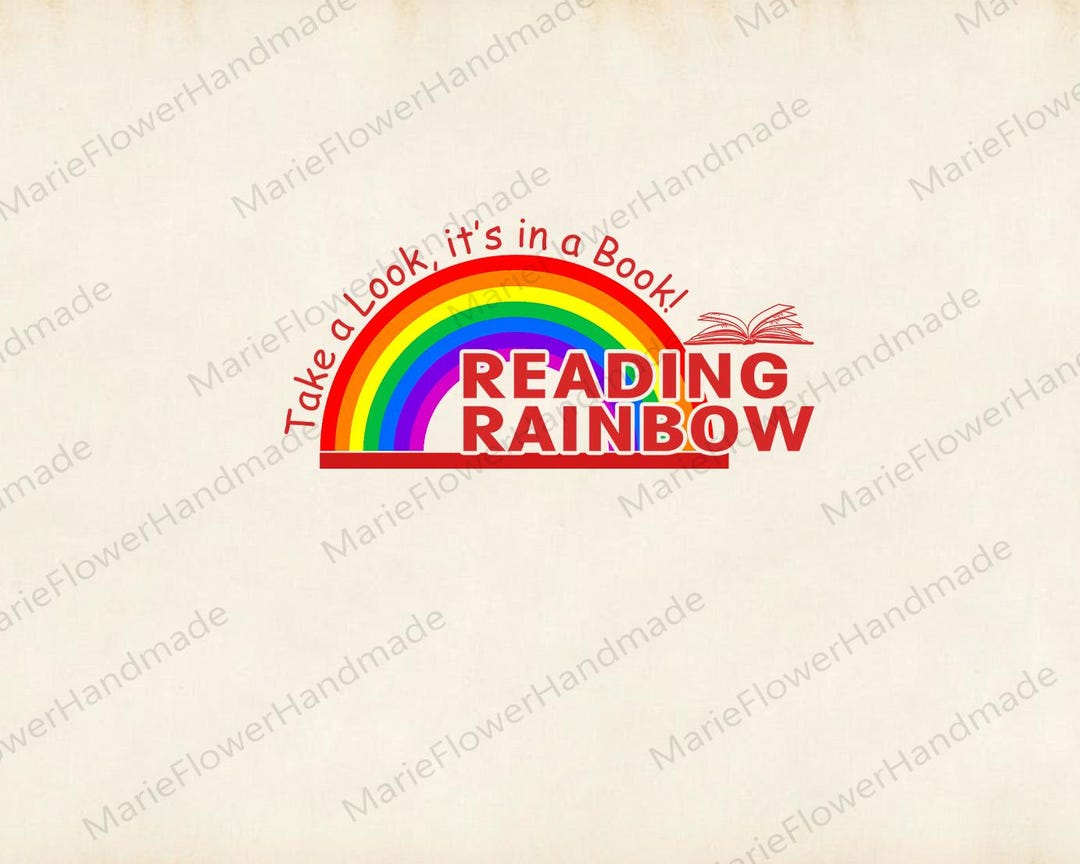 Reading Rainbow Png, Retro Librarian Png, Teacher Appreciation Png ...