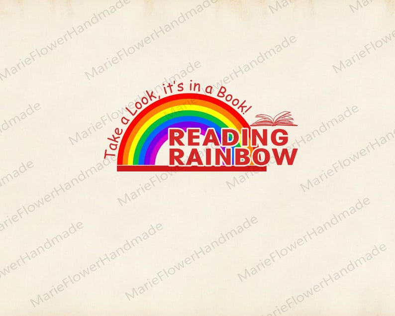 Reading Rainbow Png, Retro Librarian Png, Teacher Appreciation Png ...