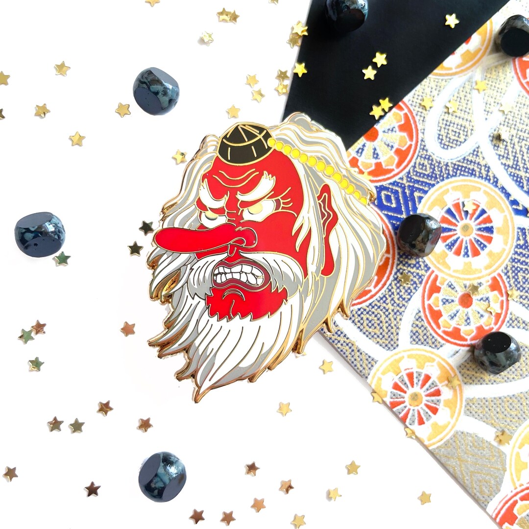 Tengu Yokai Pin • Japanese Folklore Mythical Asian Birdman Bird God ...