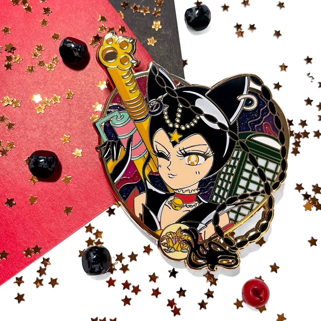 Tin Nyanko Cat Girl • 90s Anime Manga Kawaii Enamel Pin - Etsy