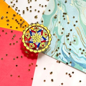 Filipino Flag Parol • Filipinx Philippines Pride • Star Flower • Capiz ...