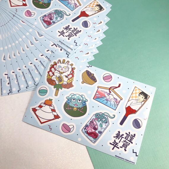 Paper Anime inspired original artwork sticker Stickers Stickers, Labels ...