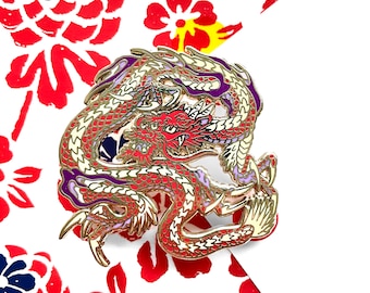 Ryujin Dragon Yokai Pin Japanese Folklore Mythical Creature | Etsy