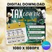 DIY Tax Class Flyer, Tax Training Flyer, Tax Preparation Flyer, Credit ...
