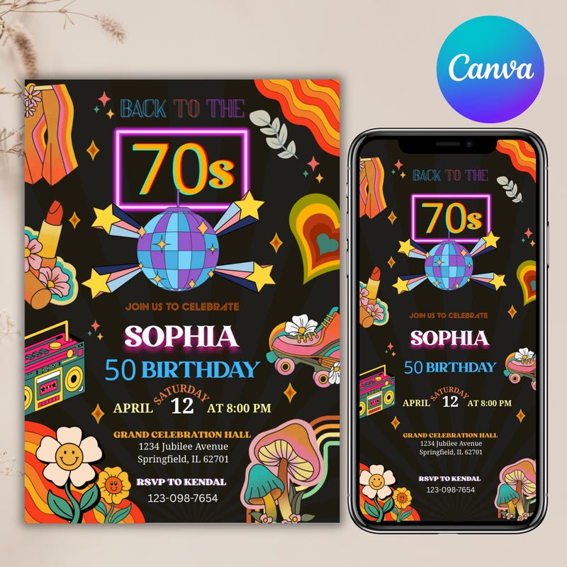 70s Theme Party - Etsy