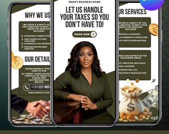 Animated Tax Preparation Services, DIY Template Design, Tax ...
