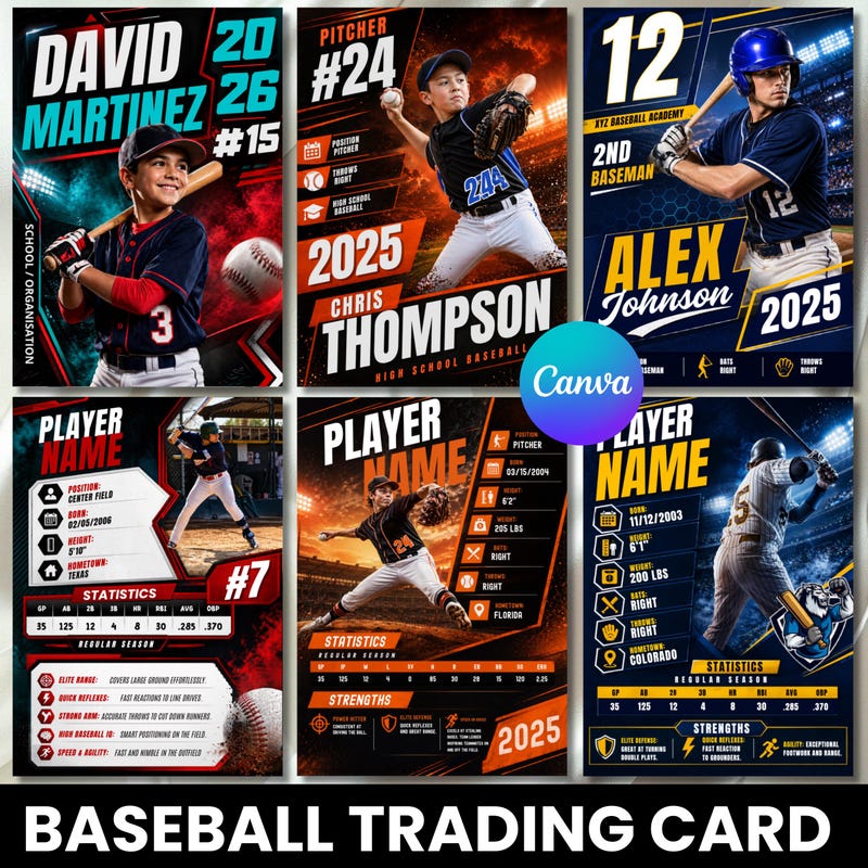 Baseball Card Custom Diy - Etsy