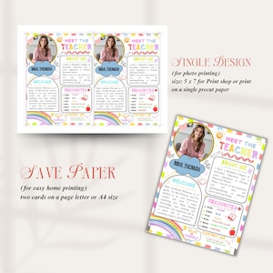 Meet the Teacher Template, Kindergarten Letter, Meet the Teacher Flyer ...