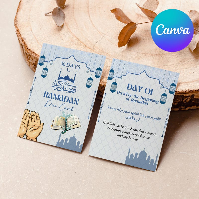 30 Dua Cards Ramadan - Etsy UK