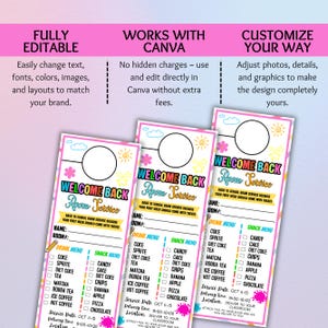 Teacher Appreciation Door Hanger, Editable Room Service Template ...