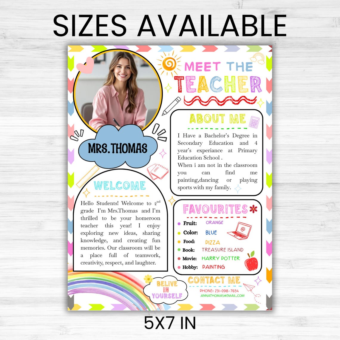 Meet the Teacher Template, Meet the Teacher Kindergarten Letter, Meet ...