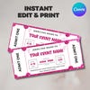 Editable Pitbull Party After Dark Canva Concert Ticket Template ...